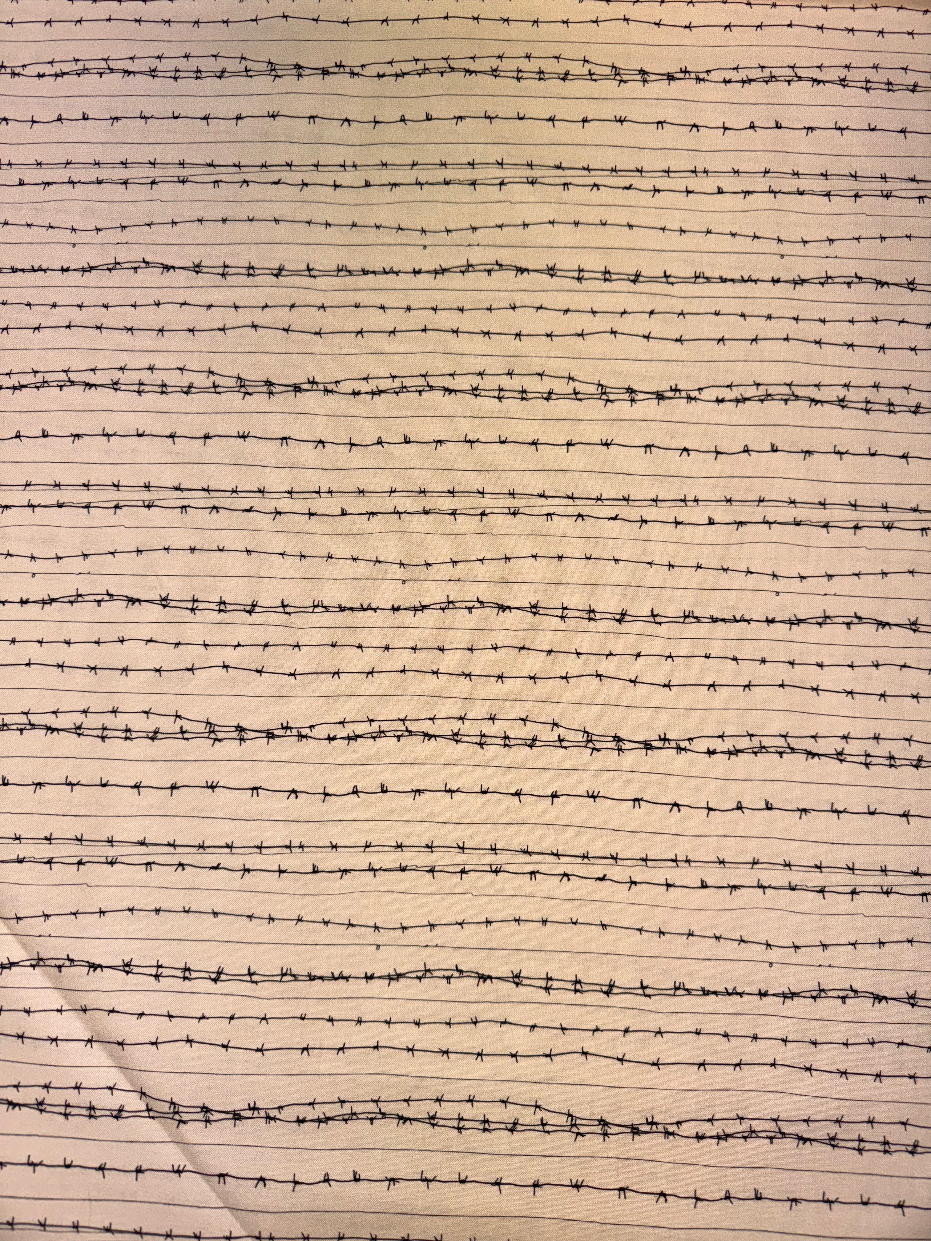 Barbed Wire on cream background – Gympie Patchwork